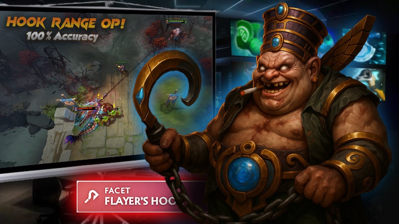 🔥100% Hook Accuracy! Offlane Pudge: The Definition of "No Escape"! 🤯🔥 ...