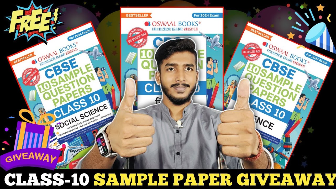 FREE GIVEAWAY 🔥 OF OSWAAL SAMPLE PAPER FOR CLASS 10 | CBSE Board 2024 ...