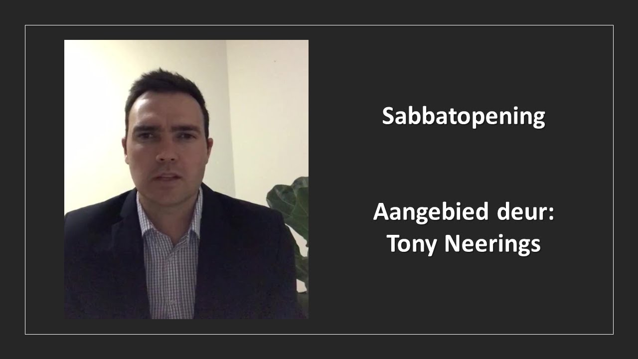 04 Sep 2020: 18h00 - Tony Neerings - Sabbatopening - YouTube