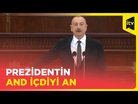 Prezident İlham Əliyevin Milli Məclisdə andiçmə mərasimi