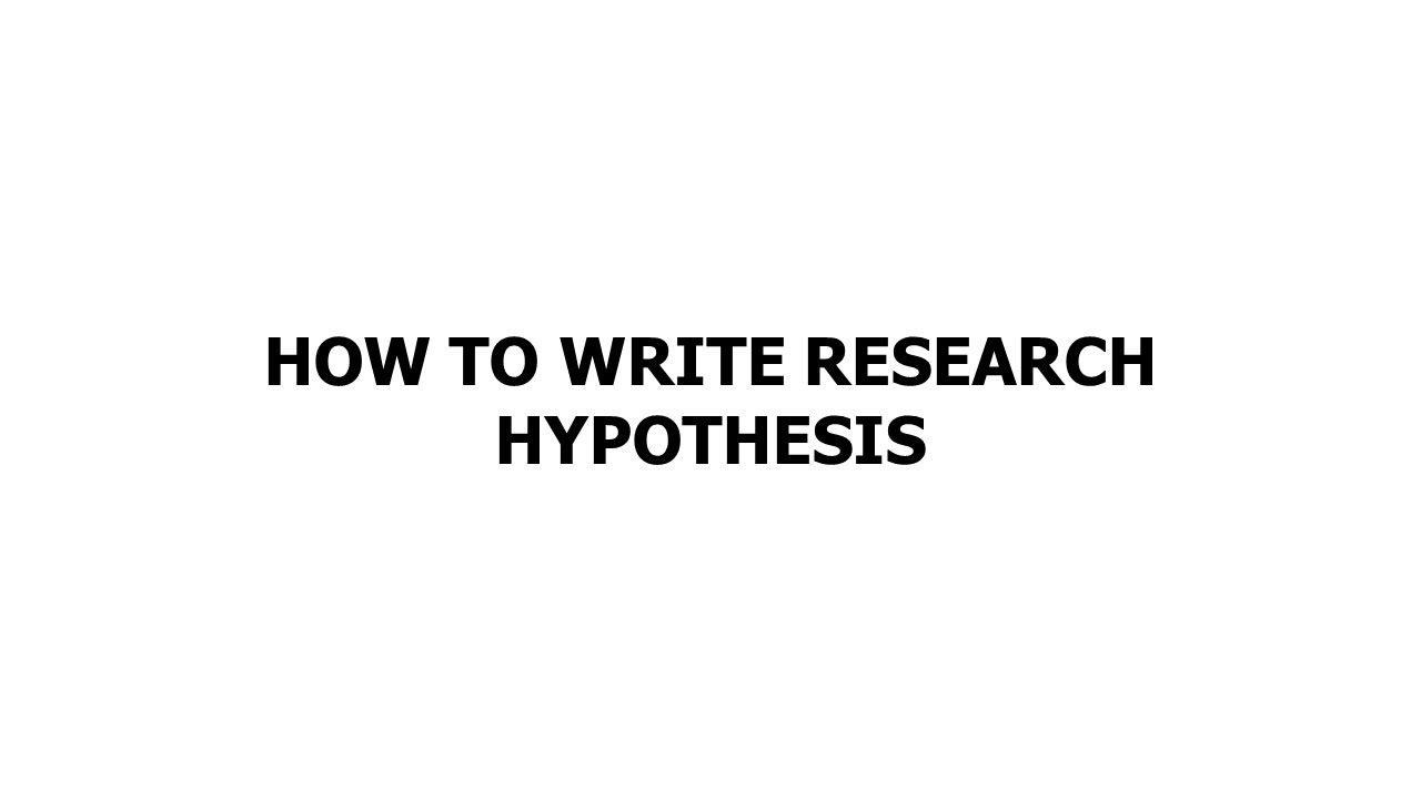 Steps in Formulating Hypothesis || Simplified Steps - YouTube
