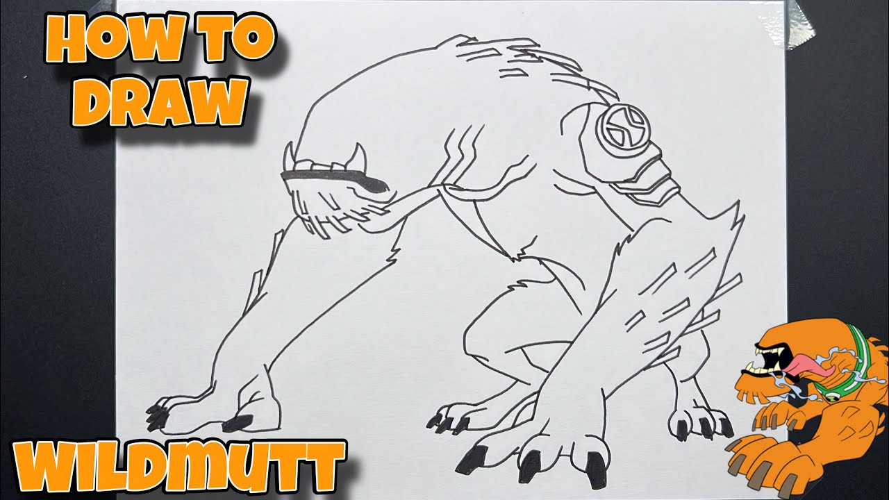 How To Draw Wildmutt | Ben 10 | Step by Step #drawing #ben10 - YouTube