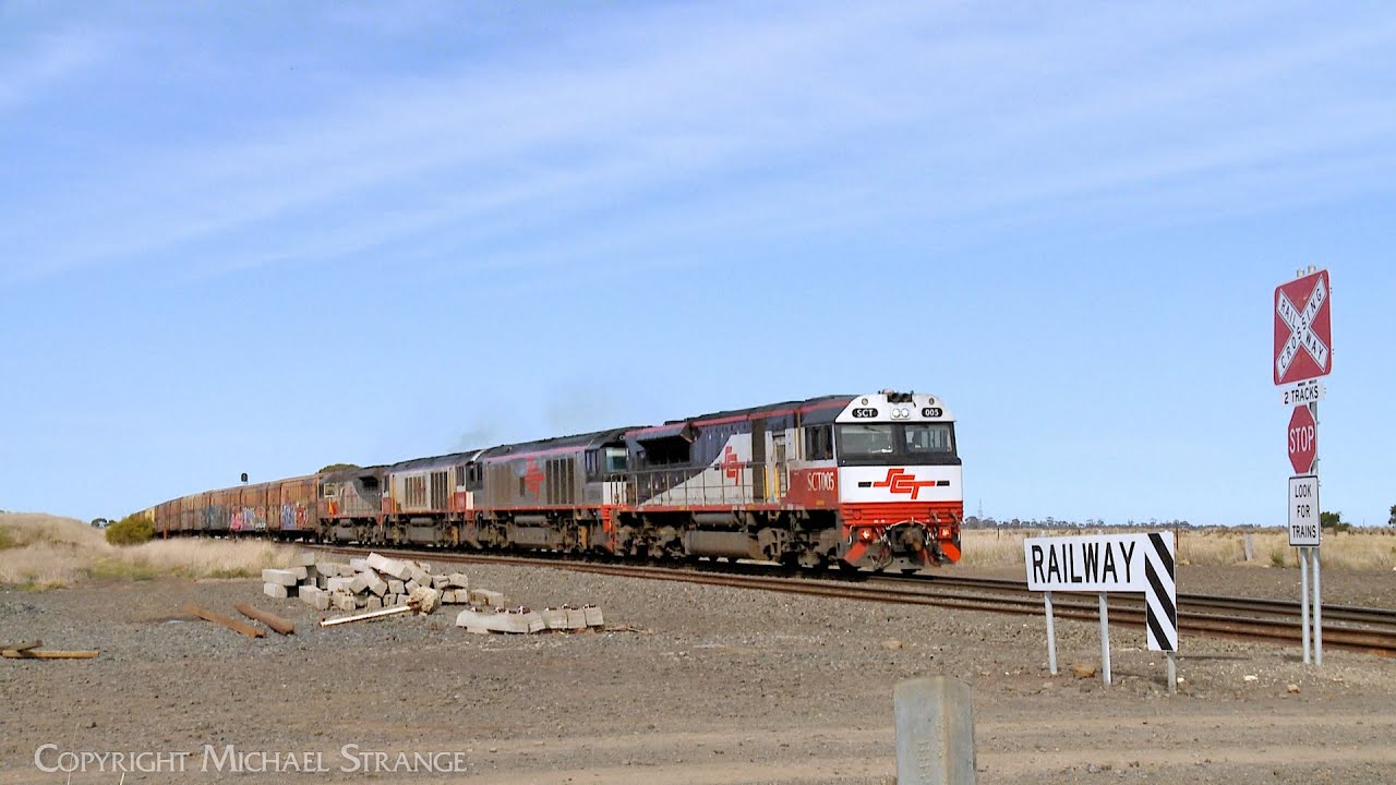 SCT 7MP9 With Boxcars, Containers & QUBE Steel Wagons (28/9/2024 ...