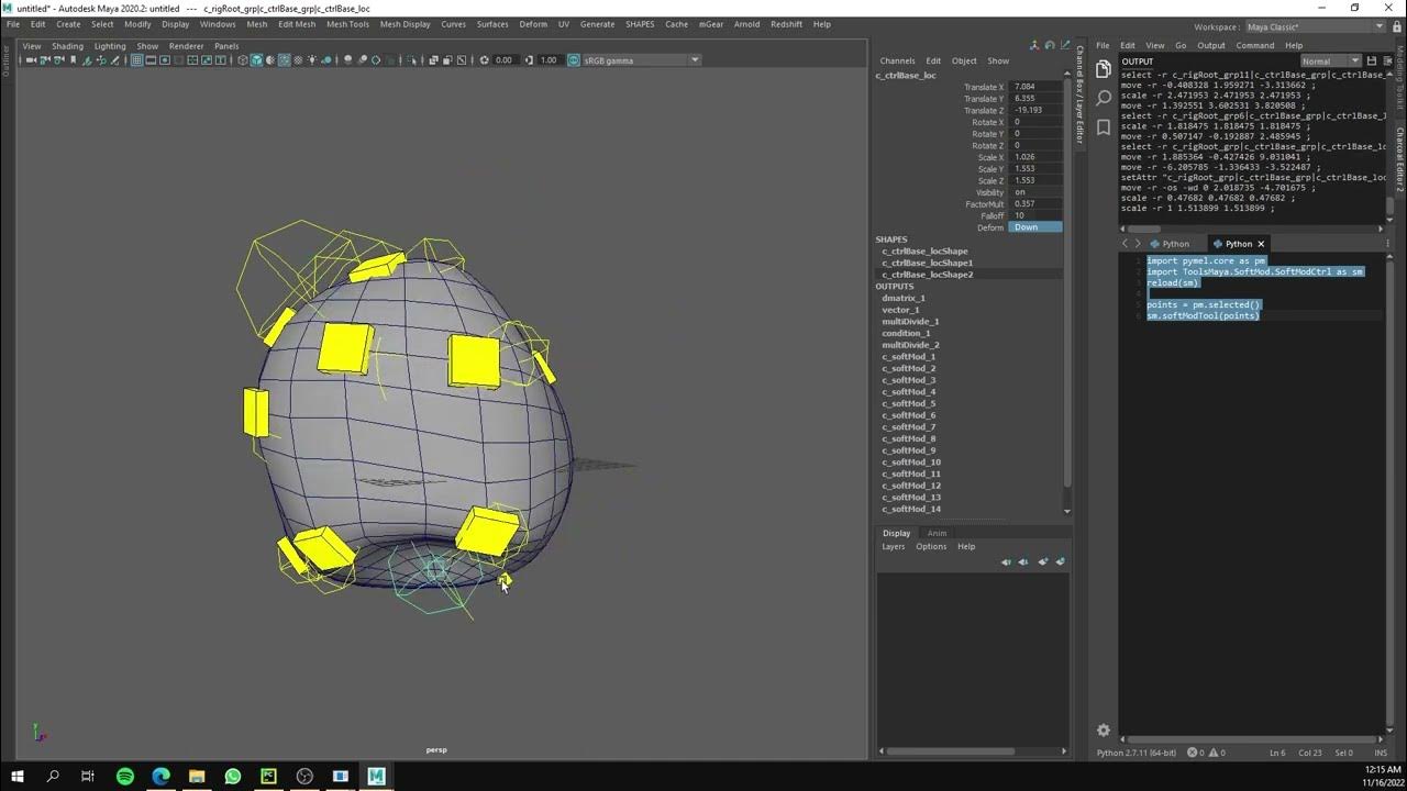 Automatic Soft-Deform Rigging with Python - YouTube