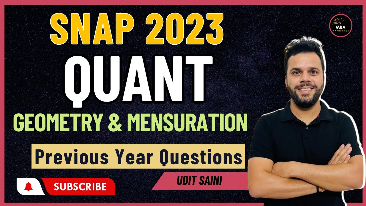 SNAP 2023 | Score Booster | Geometry & Mensuration | PYQs | Udit Sir ...