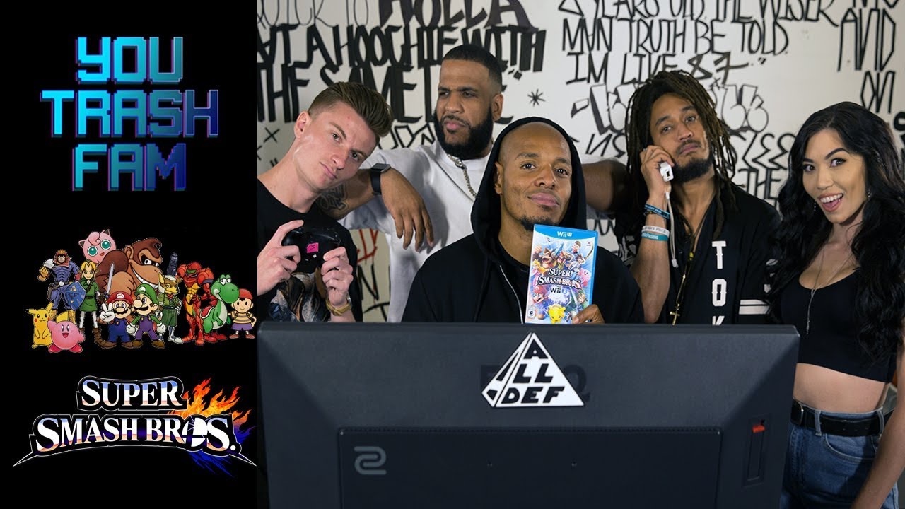 The SquADD Plays Super Smash Bros. | You Trash Fam | All Def Gaming ...