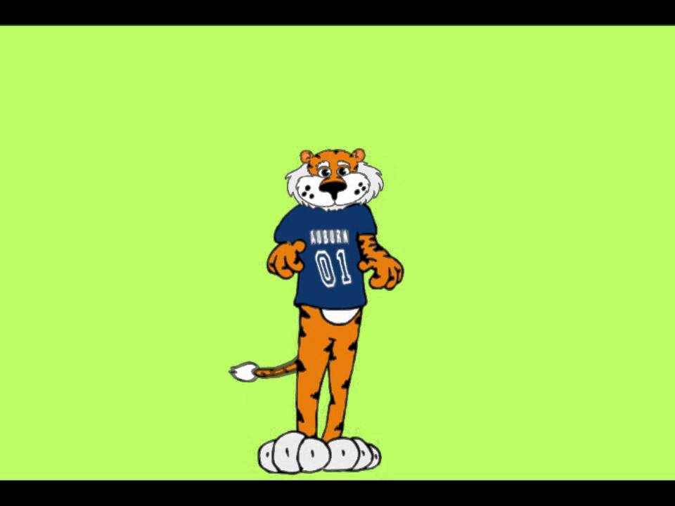 Aubie colored and live action. - YouTube