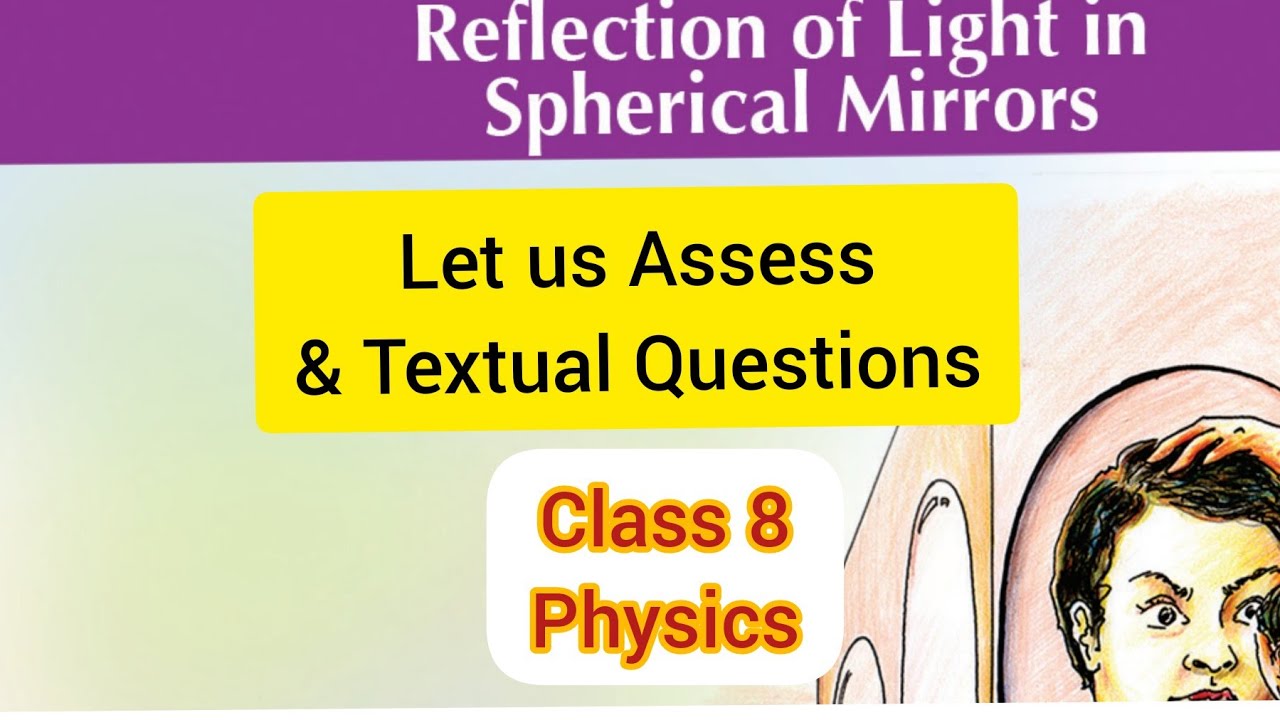 Class 8 Reflection of light in spherical mirrors Solved Textual ...