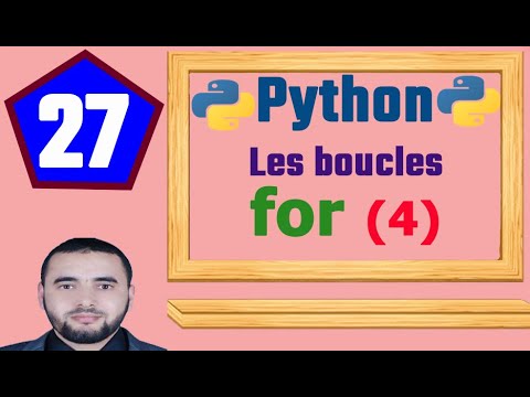 27 - Python [ Darija ] - Les boucles : La boucle for ( Instruction continue ) - YouTube
