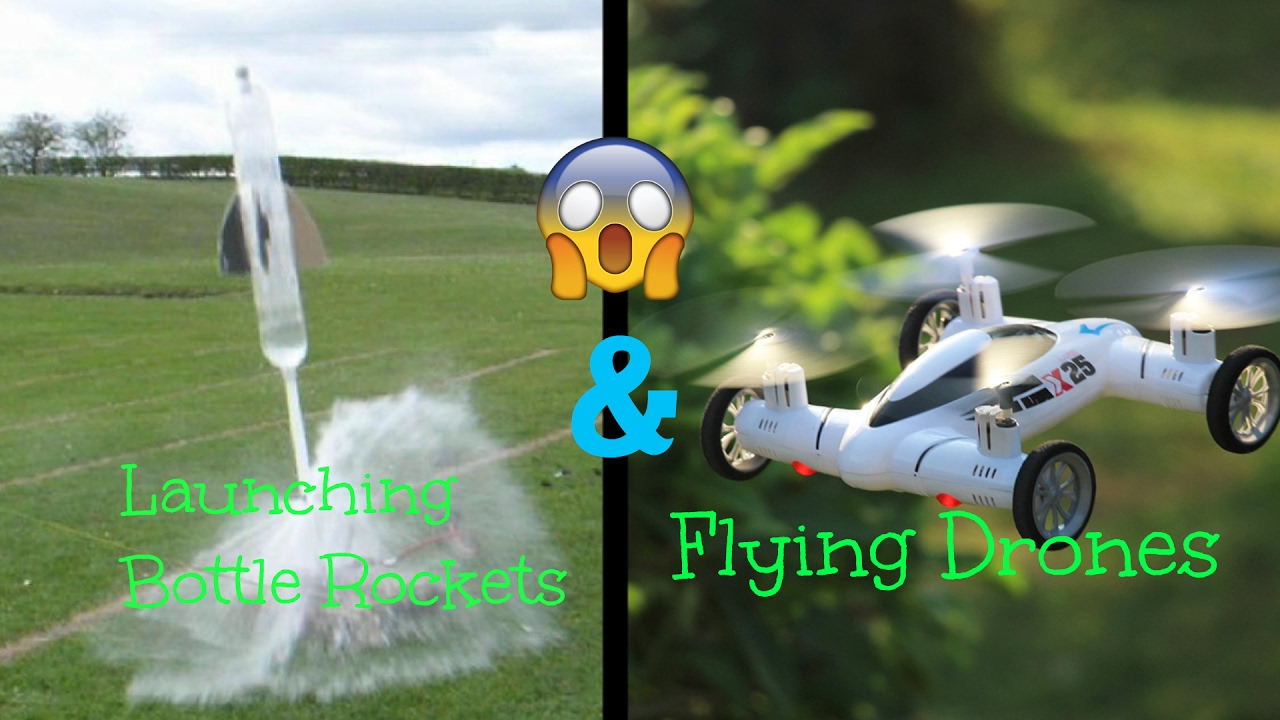 Launching Bottle Rockets & Flying Drones! (Vlog #6) - YouTube