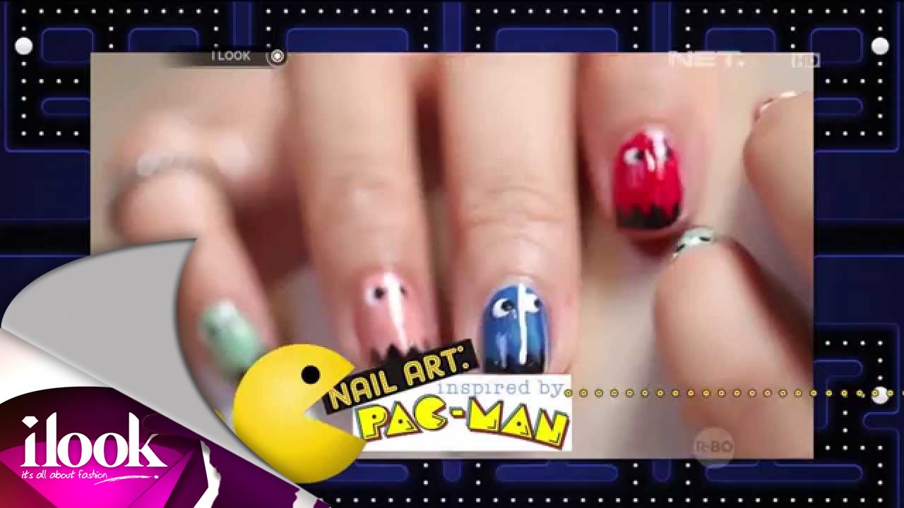 Nail Art - Pac-man - iLook - YouTube