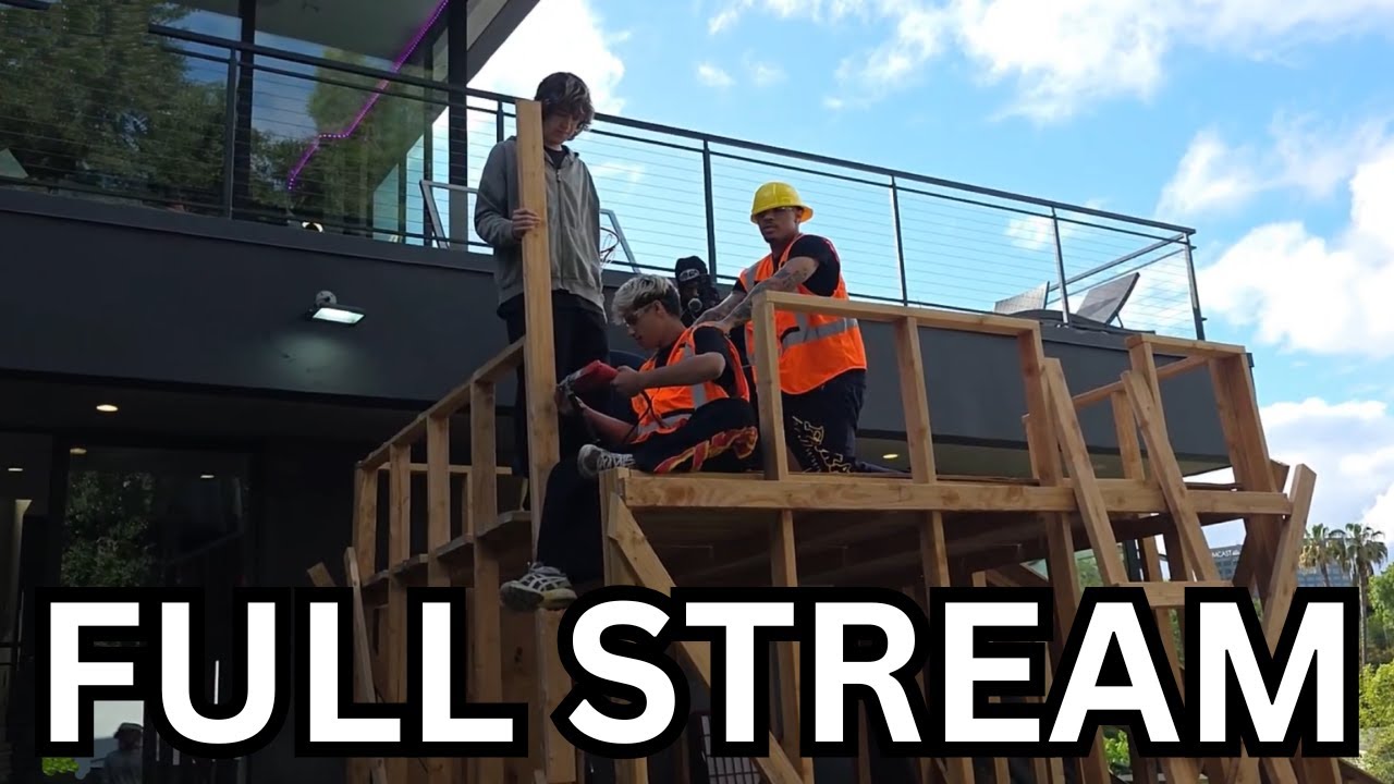 26 APR - FaZe Clan Build A Zip Line In Their Backyard FULL STREAM ...