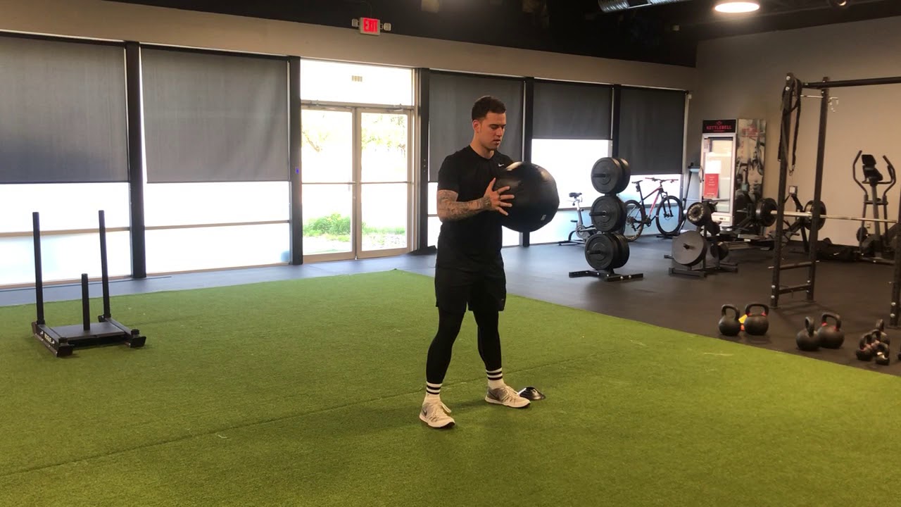 Exercise Demo: Lateral Med Ball Bound - YouTube