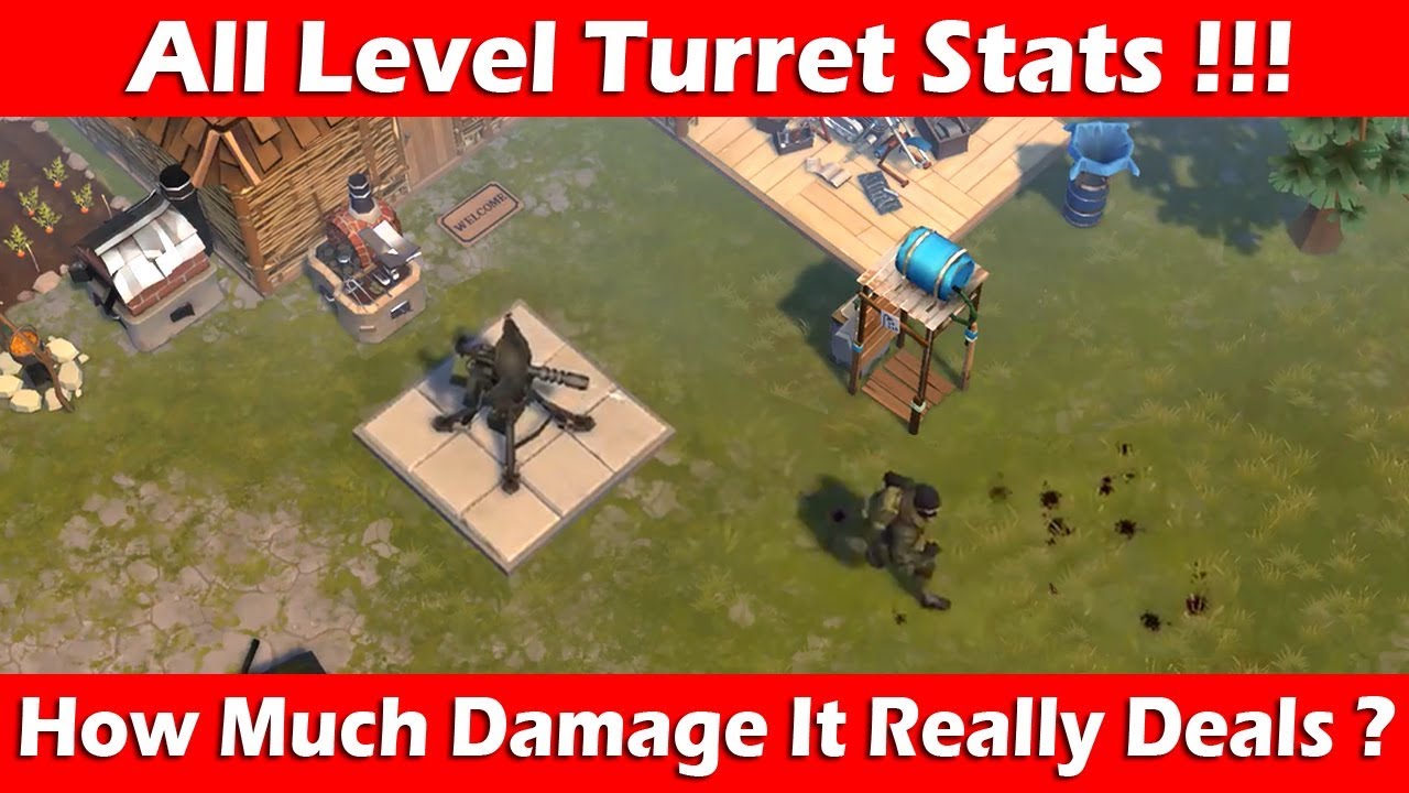 All Level Turrets Stats! (Attack & HP Stats) Last Day On Earth Survival ...
