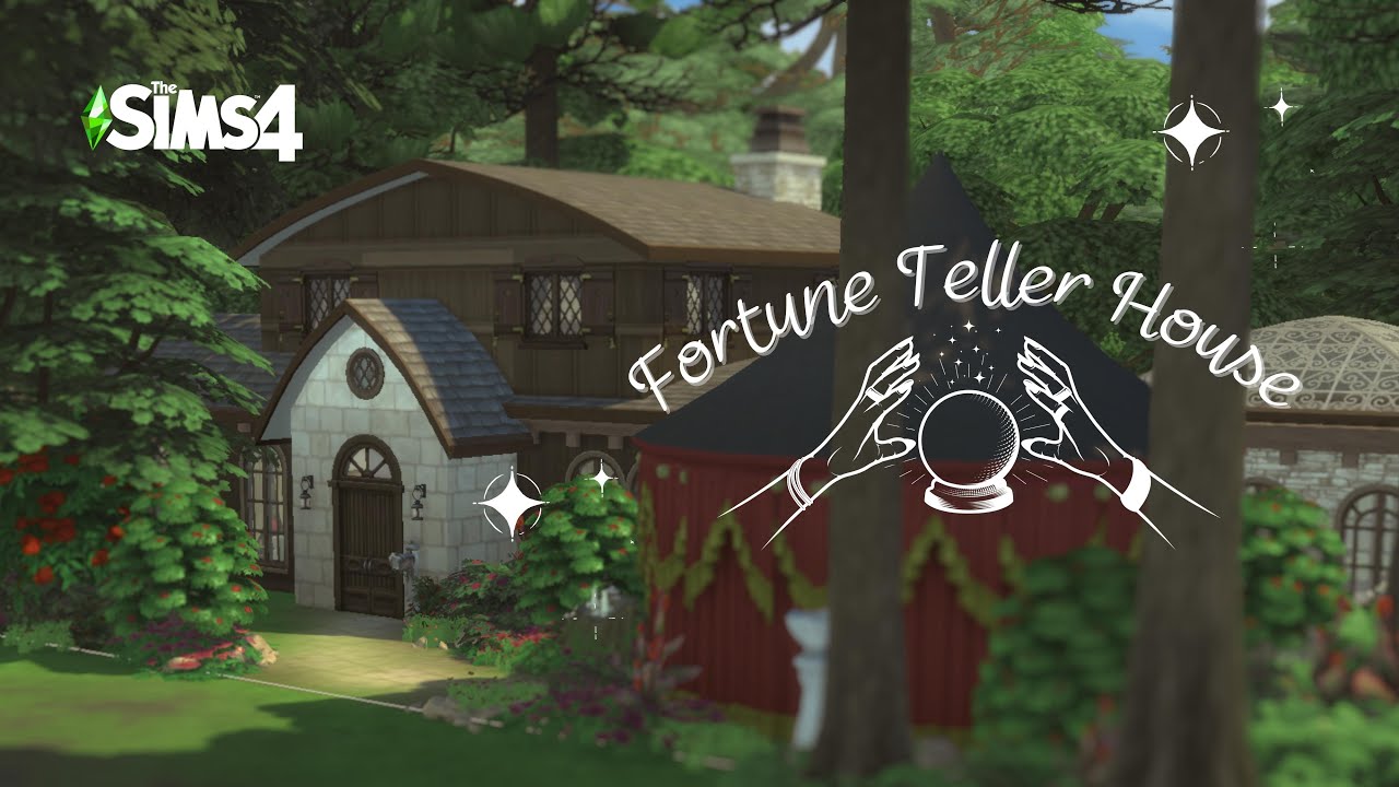 🔮Fortune Teller House | The Sims 4 Speed Build - YouTube