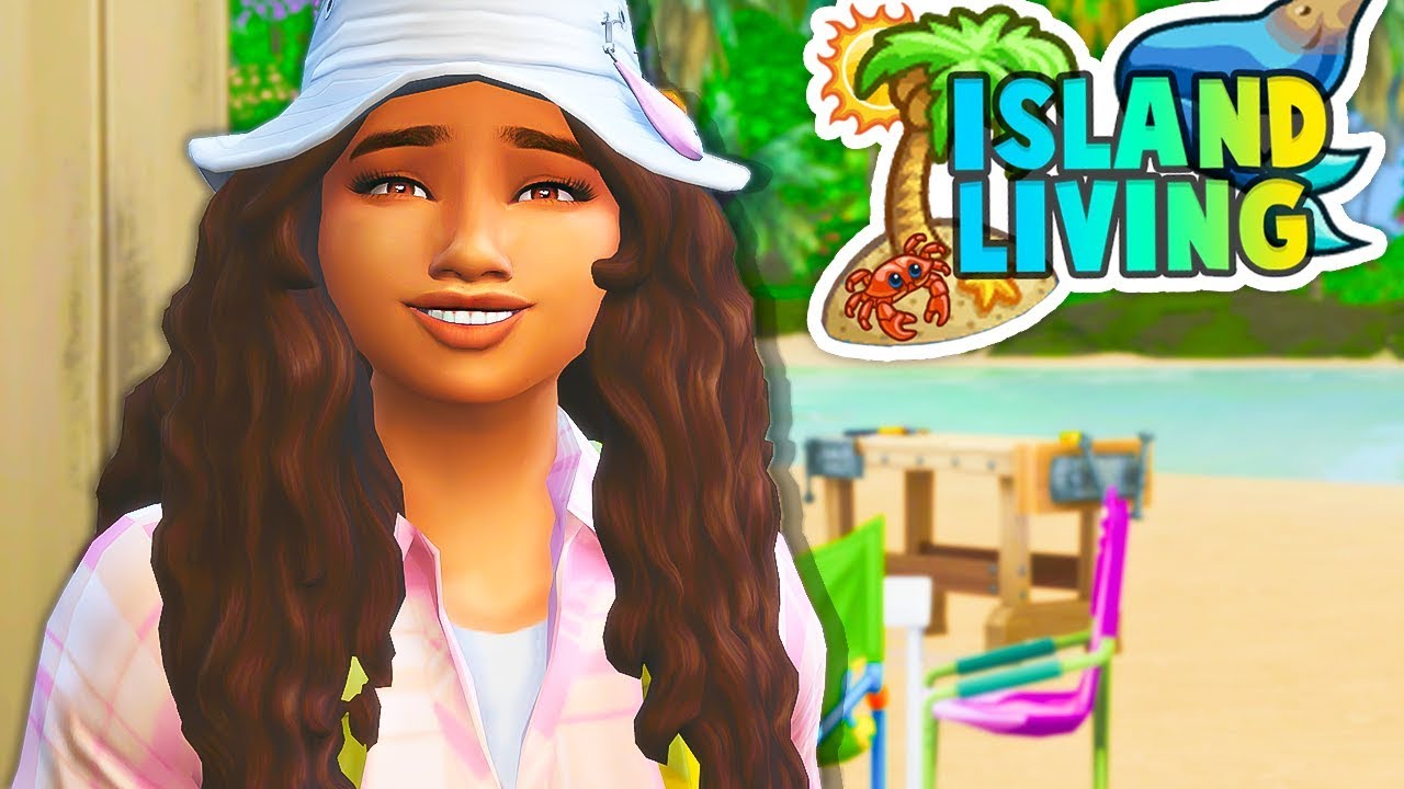 FIRST DAY AS A FISHERMAN AND LIFEGUARD🐠🏊‍♀️ // THE SIMS 4 | ISLAND ...
