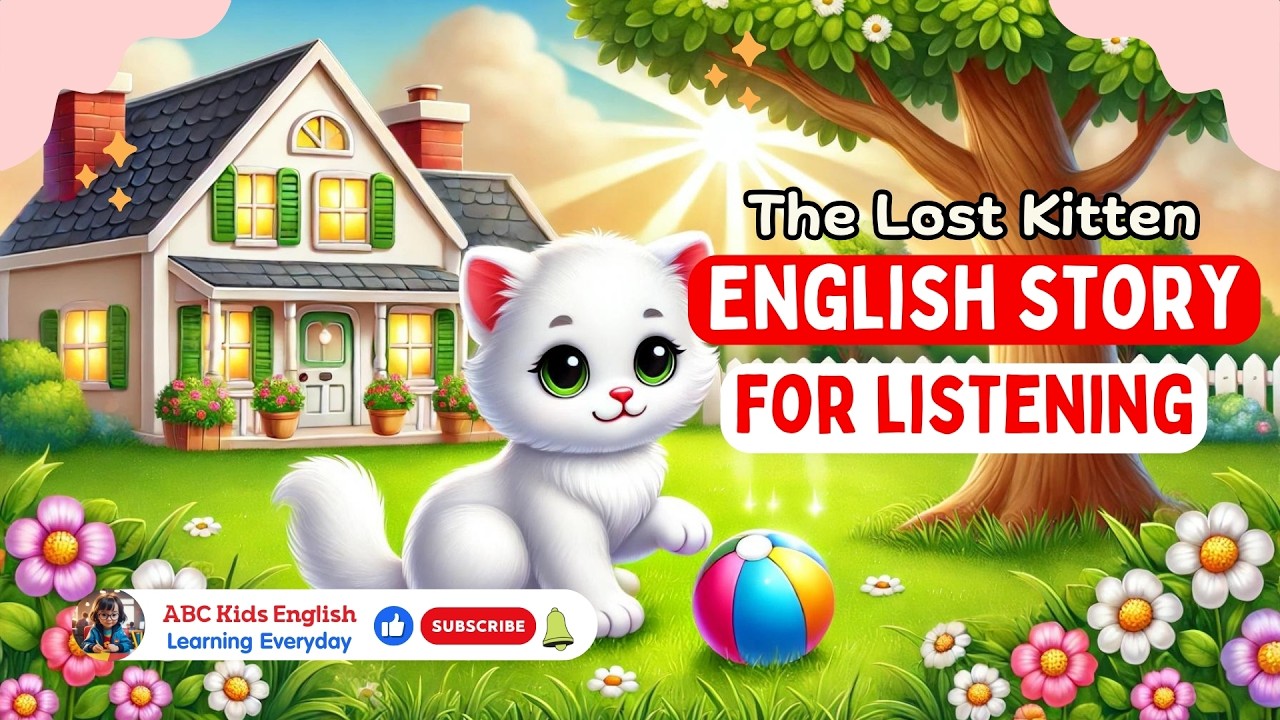 The Lost Kitten - A Fun English Story for Kids | Learn English with ...