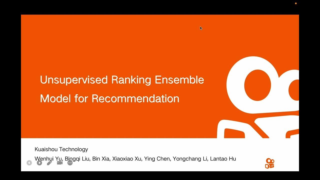 KDD 2024 - Unsupervised Ranking Ensemble Model - YouTube