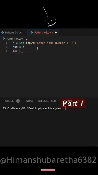 Pattern 02 Triangular Asterisk Pattern Shorts Python Programming Coding Himanshubaretha1 4796