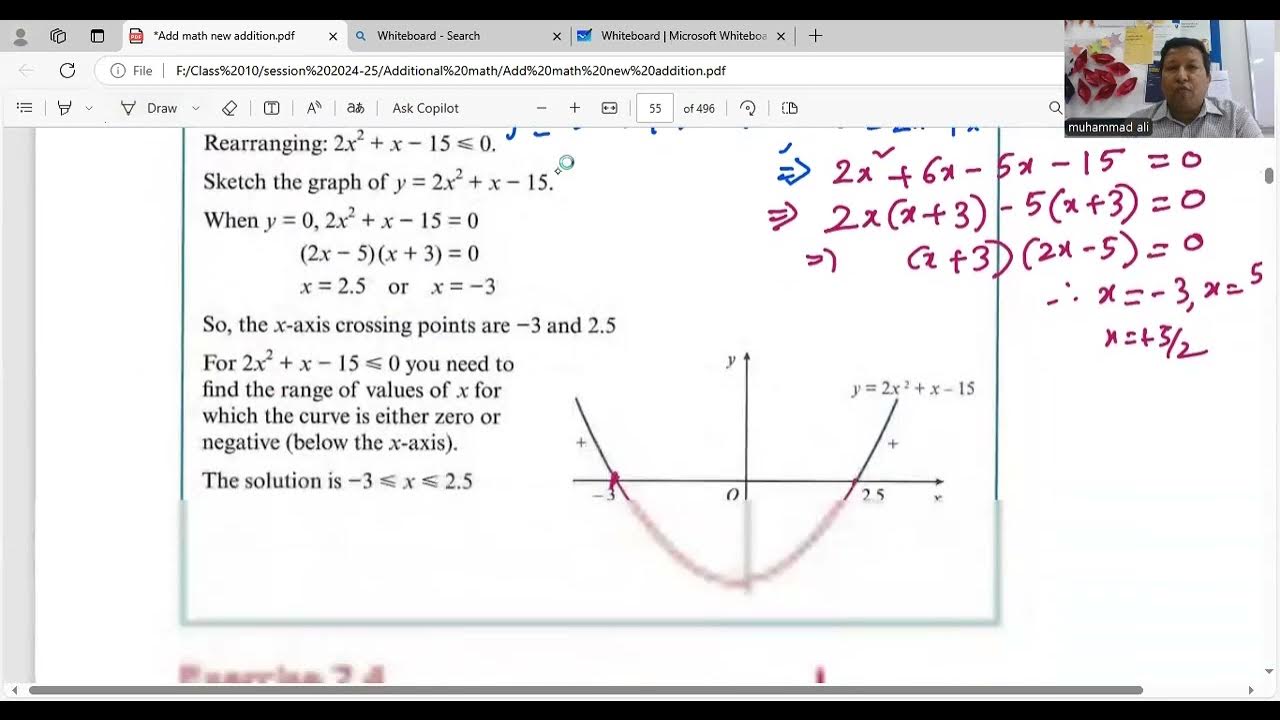 Quadratic inequalities |Find set of values of x - YouTube