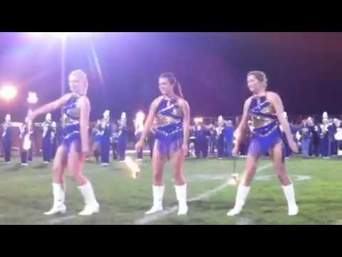 Ohs fire baton routine - YouTube