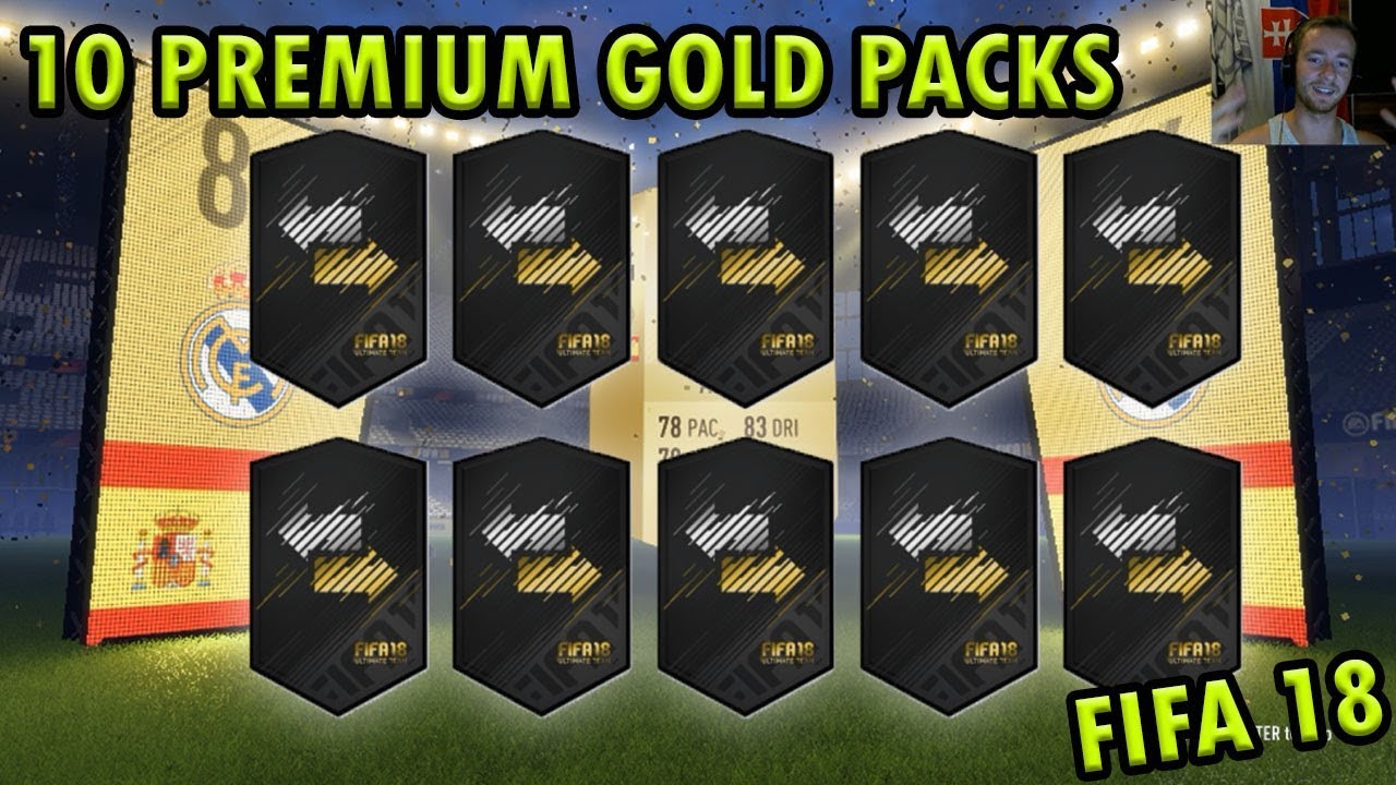 10 PREMIUM GOLD PACKS OPENING | FiFa 18 | Real Madrid 8x Pull - YouTube