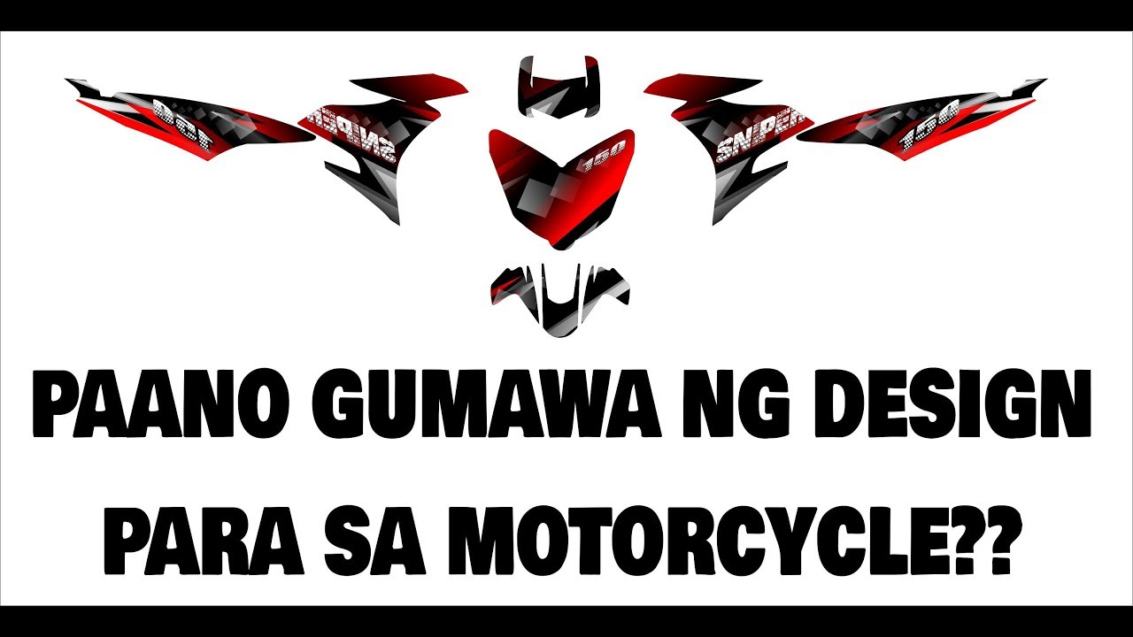 HOW TO MAKE STICKER FOR MOTORCYCLE - YouTube