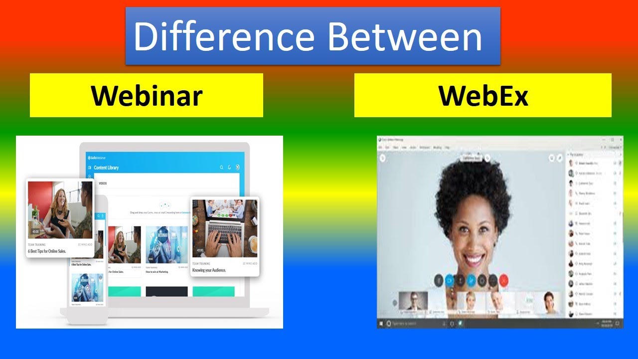 Difference Between Webinar and WebEx - YouTube