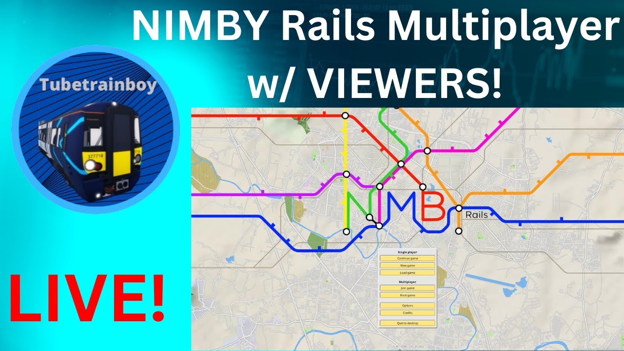 NIMBY Rails Multiplayer W/ VIEWERS! - YouTube