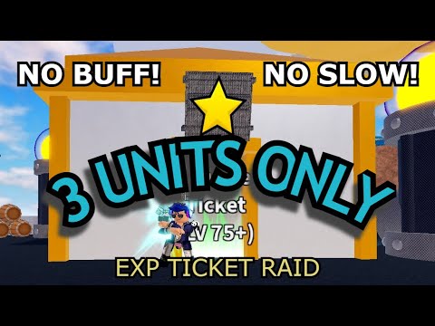 EXP TICKET RAID METHOD│3 UNITS ONLY│ALL STAR TOWER DEFENSE - YouTube