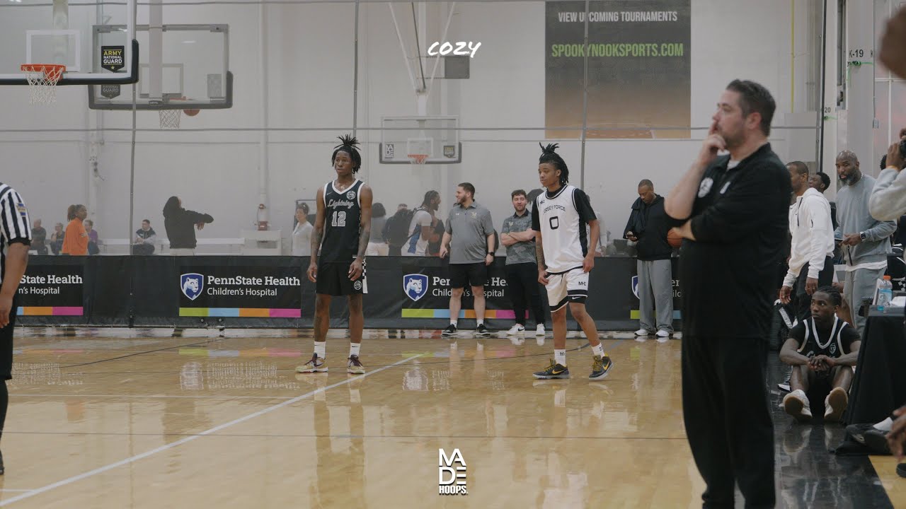 Jahda Swann vs Torrey Brooks Jr 17U NY Lightning EYBL vs Jersey Force ...