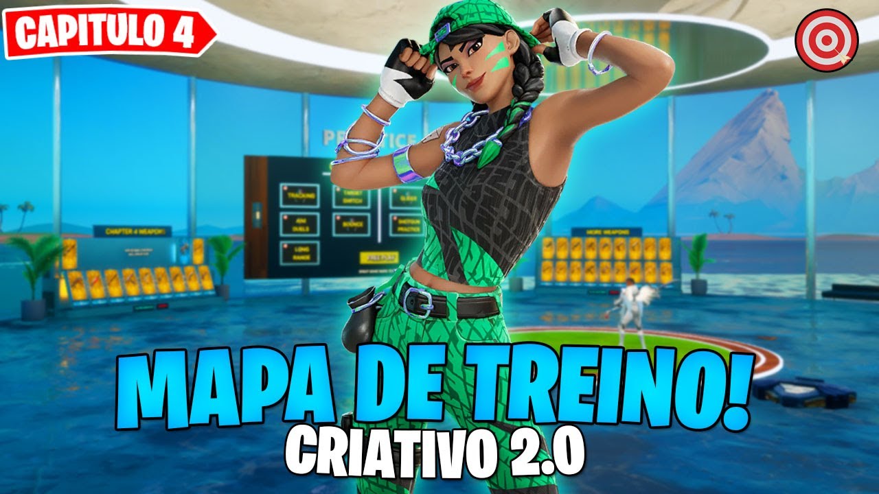 MELHOR MAPA para TREINAR no CAPITULO 4 do FORTNITE! ( SEM CONSTRUÇÃO e ...