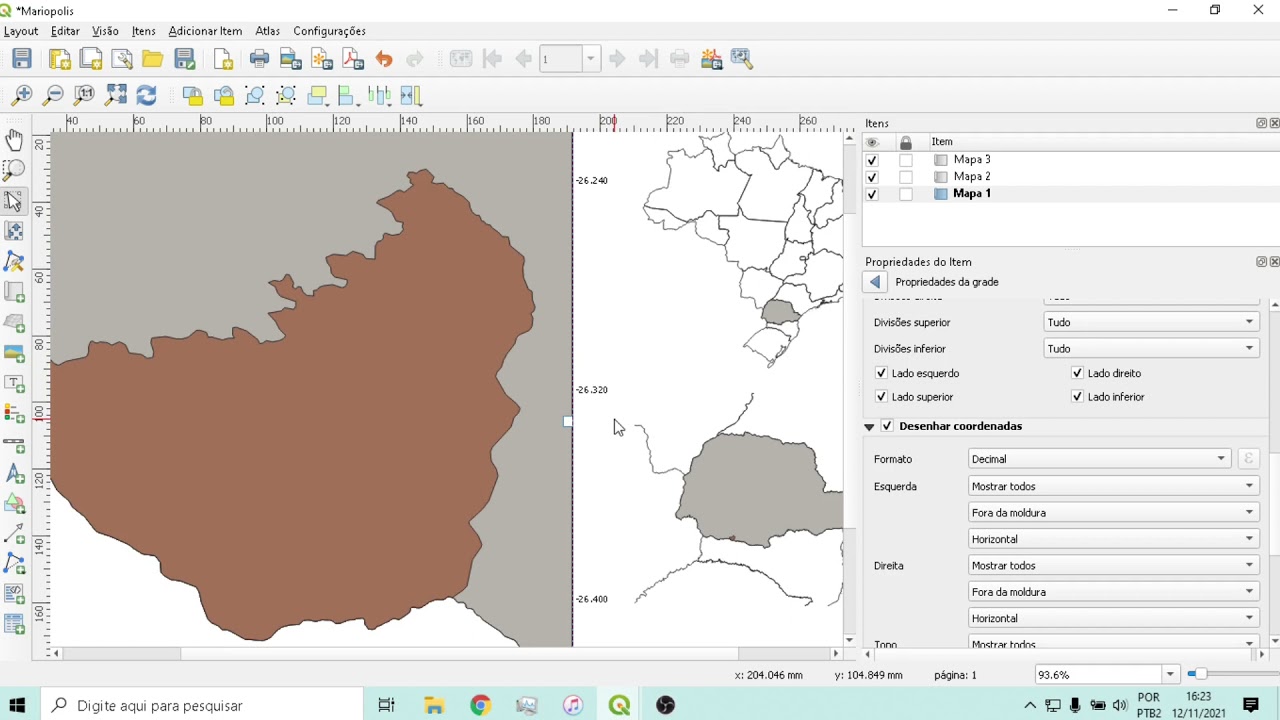 Vídeo 3 - Mapa de localização QGIS - Layout do mapa - YouTube