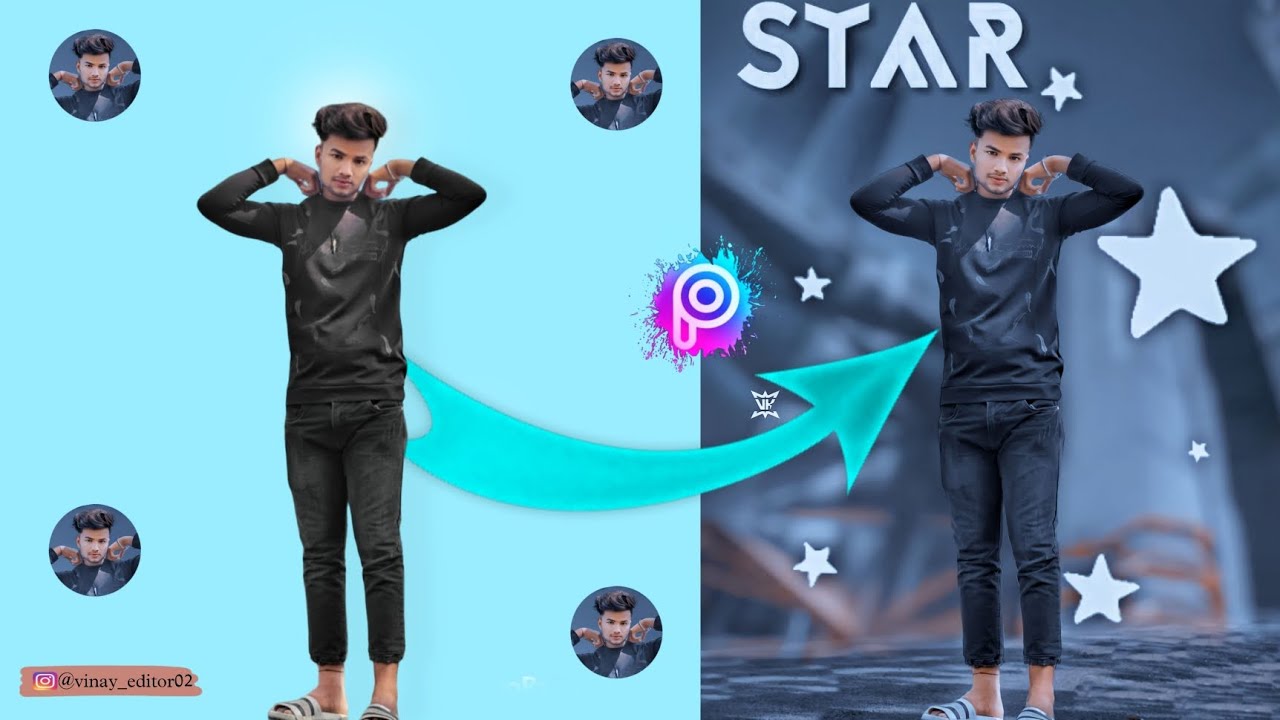 Star new concept photo editing 2023 //PicsArt and Lightroom full ...