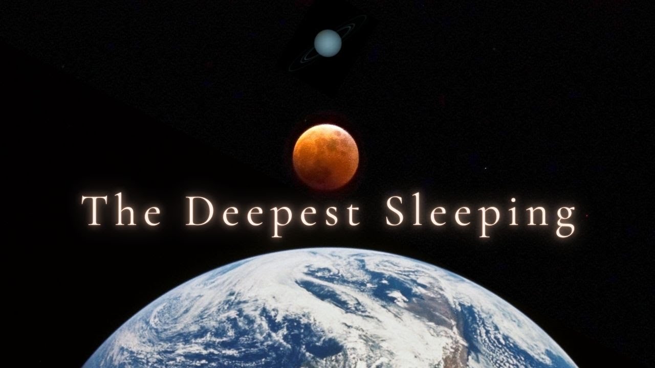 Lunar eclipse (special soothing and relaxing with the sound of waves ...