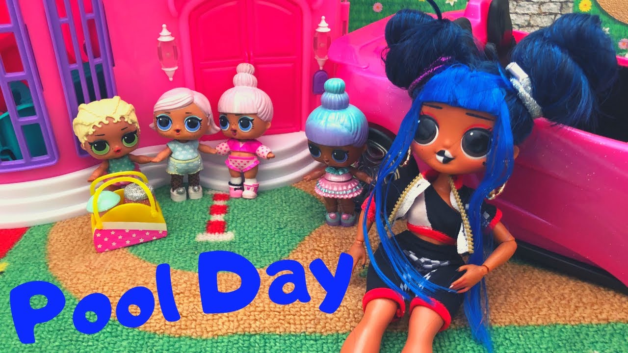 LOL Surprise Best Friend Breakfast. Morning Routine. Pretend Pool Play ...