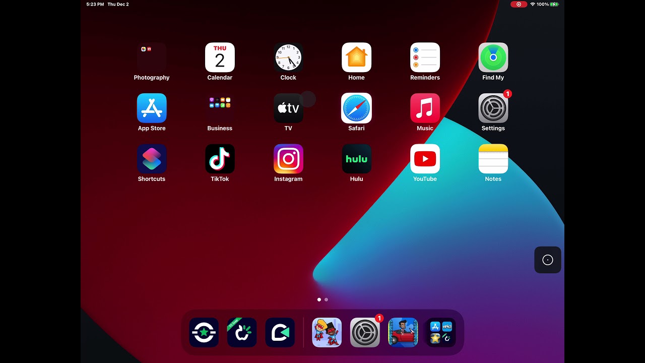 TD PILOT settings and assistive touch - YouTube