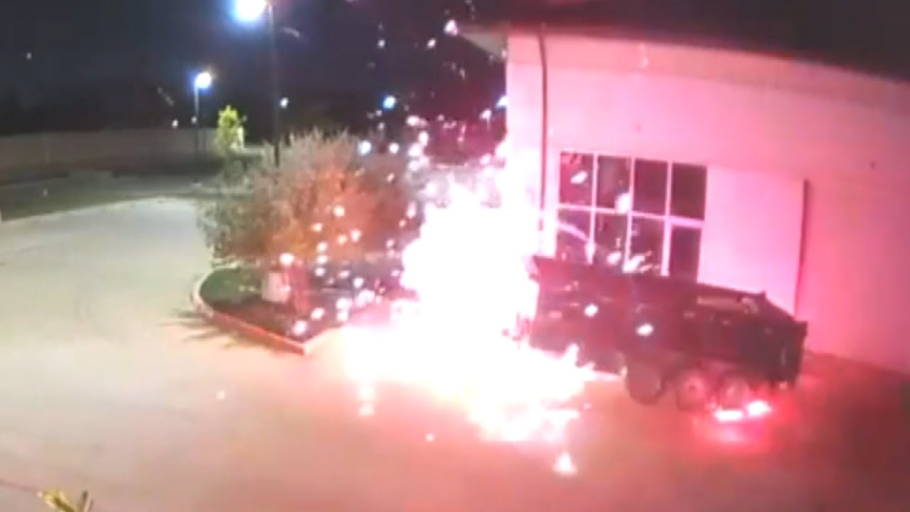 Cops Seek Suspect Who Destroyed Porta Potty With Fireworks - YouTube