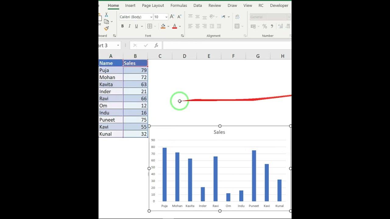 EXCEL CHARTS Part -2 #SHORTS - YouTube