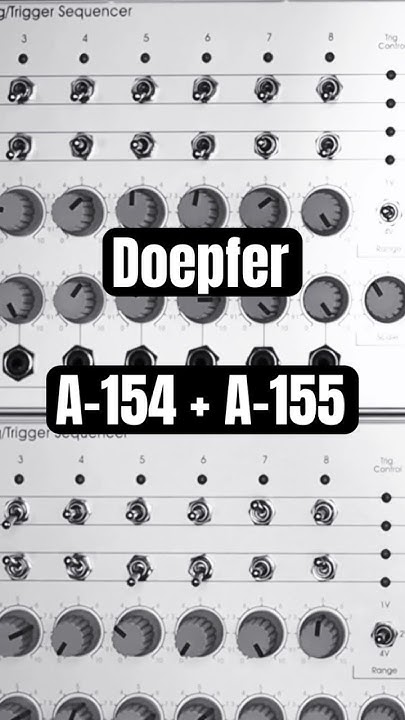 Doepfer sequencer A-154 + A-155 #shorts - YouTube