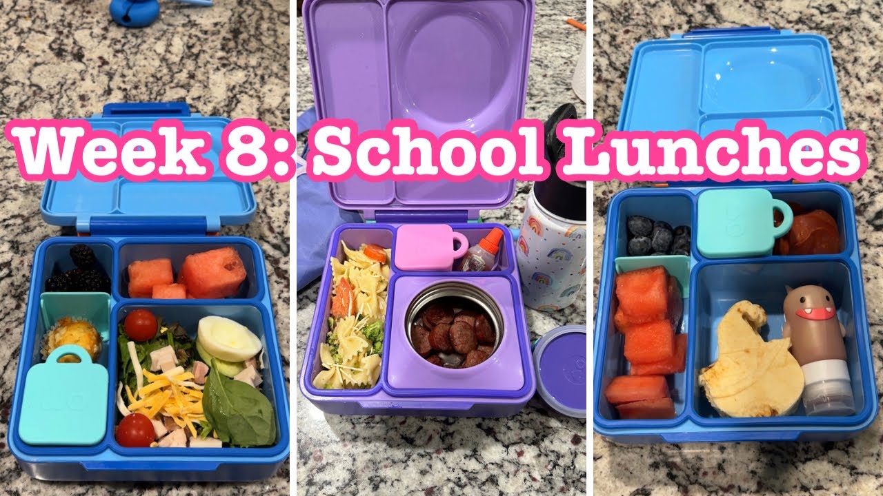 New Weekly School Lunchboxes 2023 / Week 8 School Packed School Lunches ...