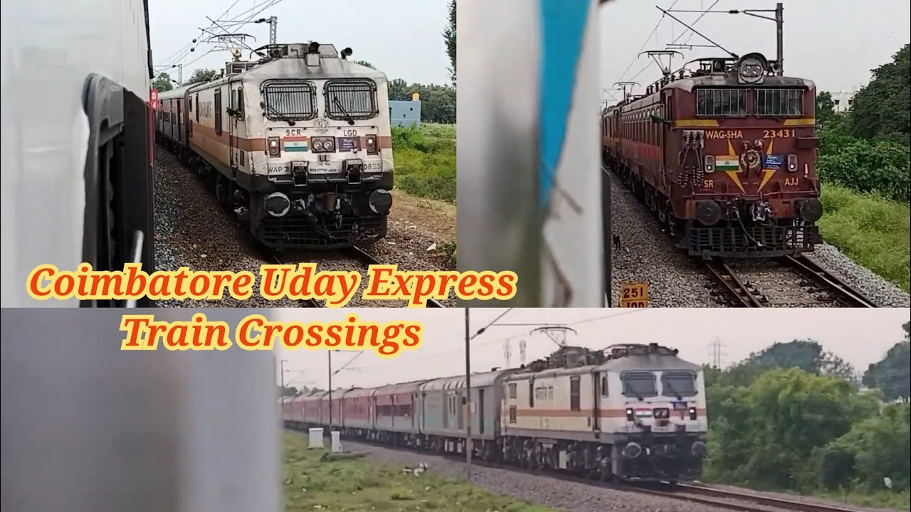 Sanghamitra SF , Mumbai CSMT Exp , Korba SF , SBC MEMU Spl , Kovai SF ...