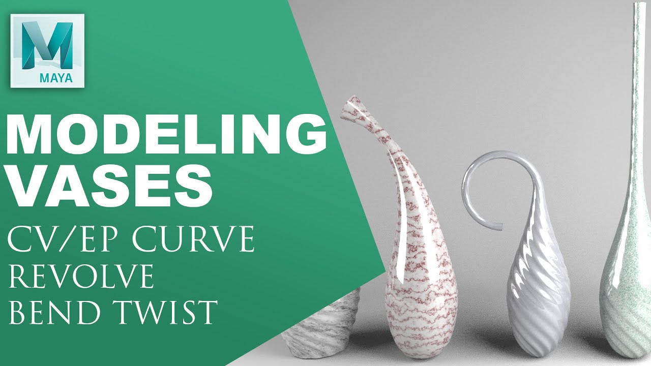 Modeling Vases in Maya using Bend and Twist tool - YouTube
