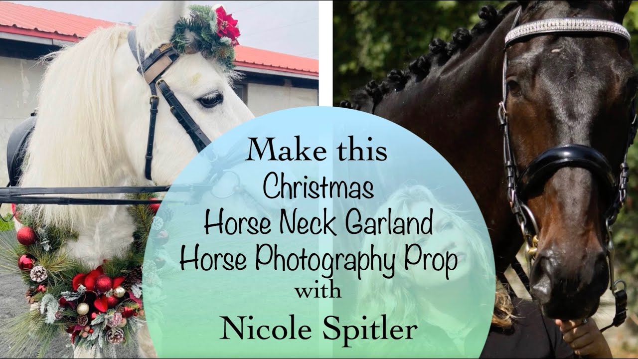 How to Make a Horse Neck Garland for Christmas Photoshoots ...
