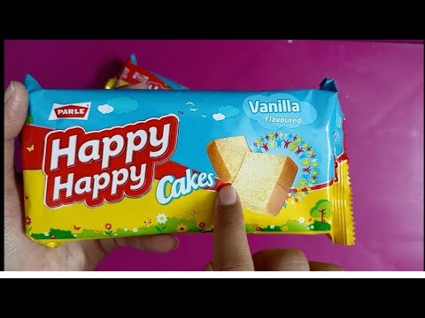 Parle Happy Happy Cakes|vanilla flavor| Unwrapping|MRP| D Mart Price |2 ...