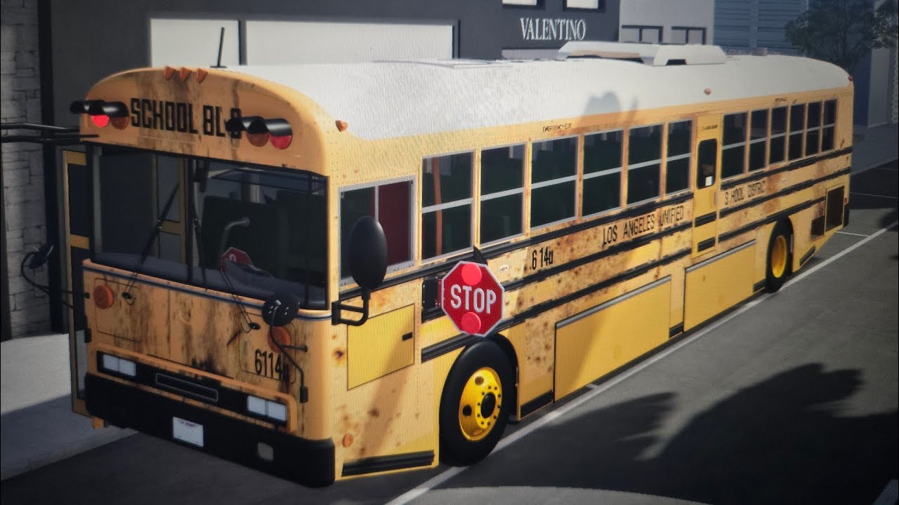 LAUSD 2005 Bluebird All-American A3RE CNG - Bus 6114u - YouTube