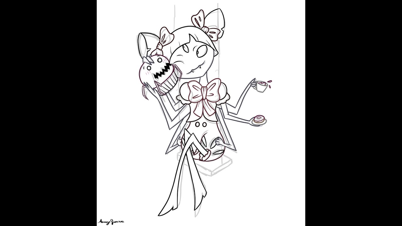 Drawing Undertale - Muffet - YouTube