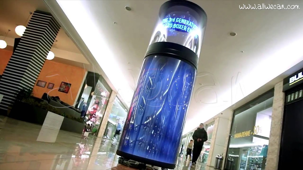 360 LED Transparent Display - YouTube