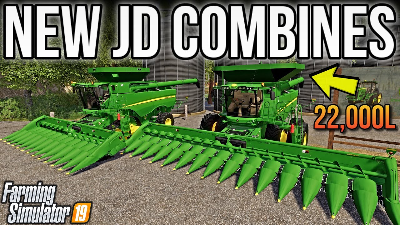 NEW MODS FS19! Huge American John Deere Combines! NO FOOLIN! (14 Mods ...