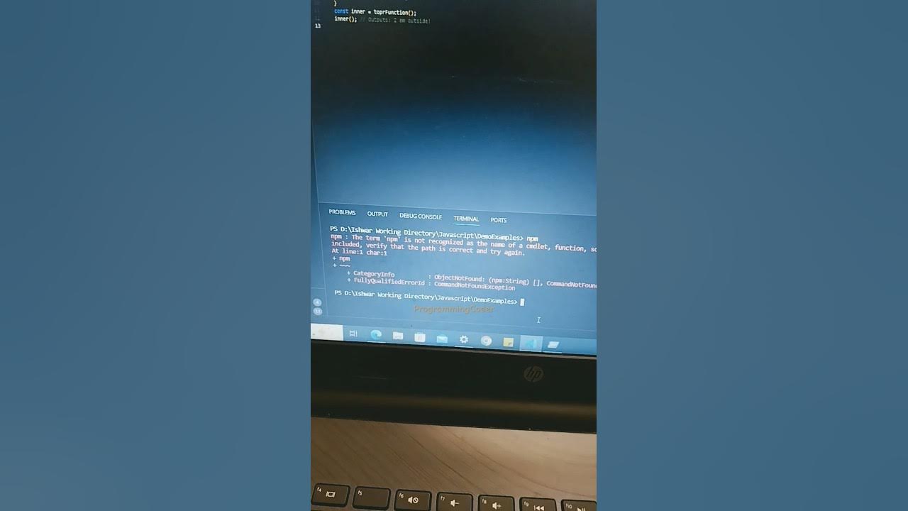 npm or node is not recognized as an internal or external command - YouTube